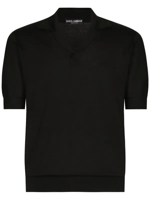 Dolce & Gabbana Signature Logo-embroidered Polo Shirt