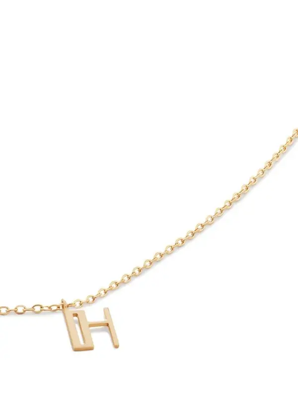 Monica Vinader 14kt Yellow Initial Necklace - Gold