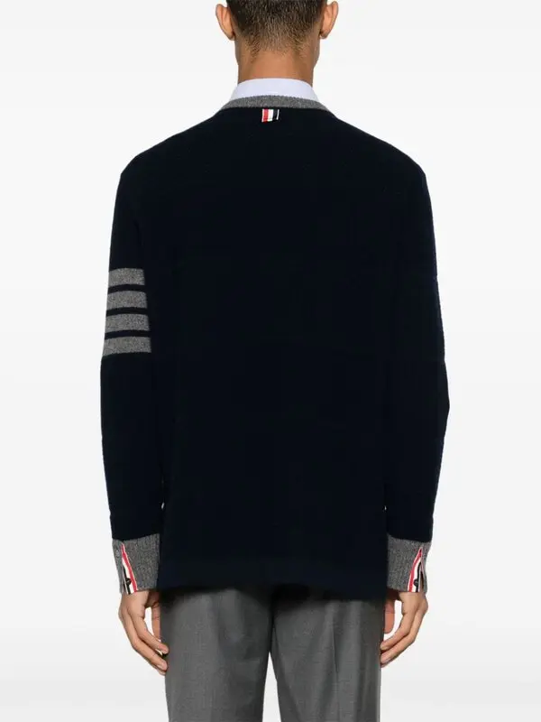 Thom Browne 4-bar Stripe Wool Jumper - Blue