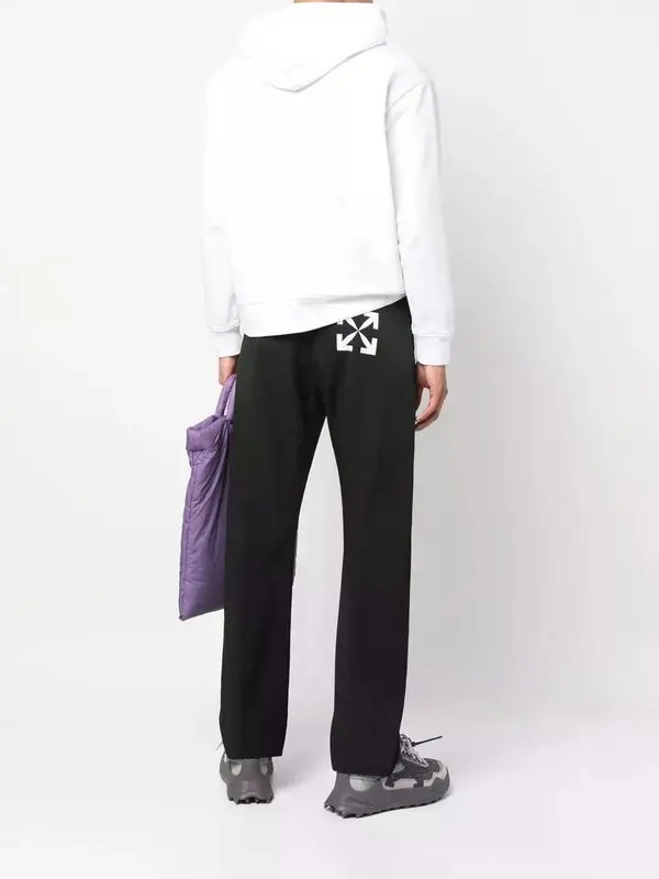 Off-White Arrows-print Straight-leg Trousers