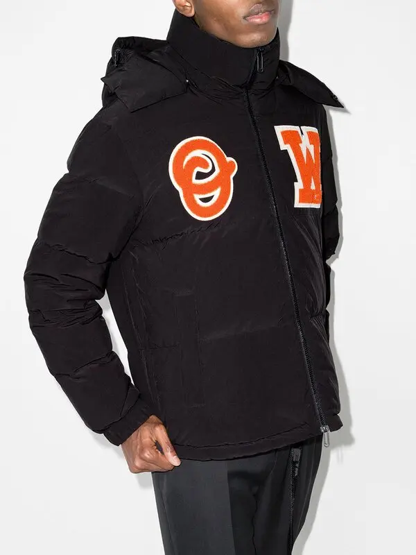 Off-White Logo-patch Puffer Coat