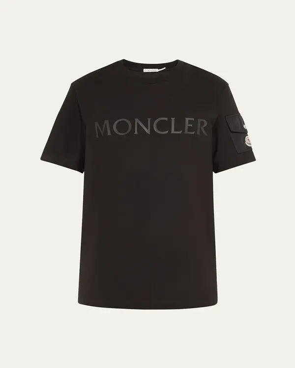 Moncler Laminated Logo T-shirt - Black