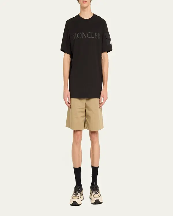 Moncler Laminated Logo T-shirt - Black