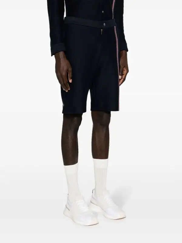 Thom Browne Rwb Stripe Bermuda Shorts - Blue