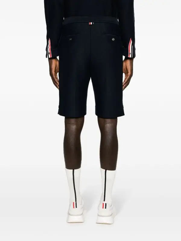 Thom Browne Rwb Stripe Bermuda Shorts - Blue
