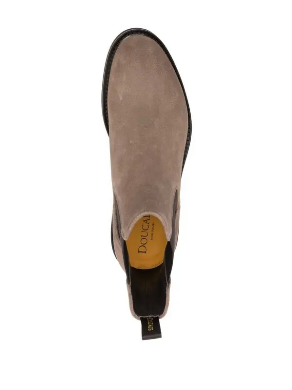 DOUCAL'S Suede Chelsea Boots - Brown
