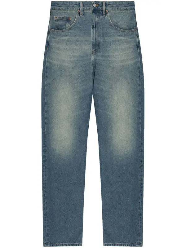 MAISON MARGIELA High-rise Straight-leg Jeans - Blue