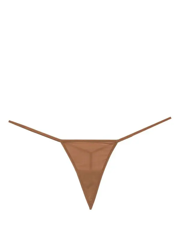 MAISON CLOSE Les Invisibles Micro Thong - Brown