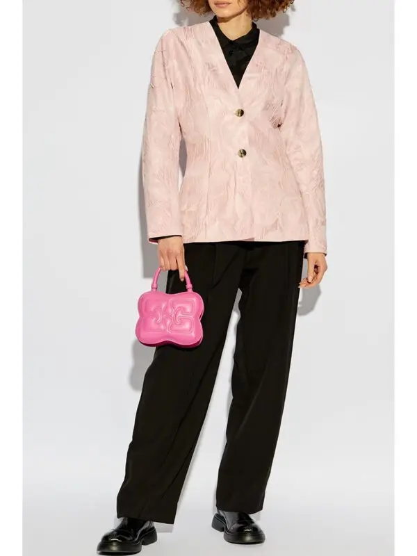 GANNI Long-sleeve Plain Shirt