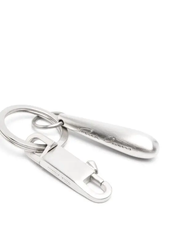 Rick Owens Teardrop Brushed-finish Keychain