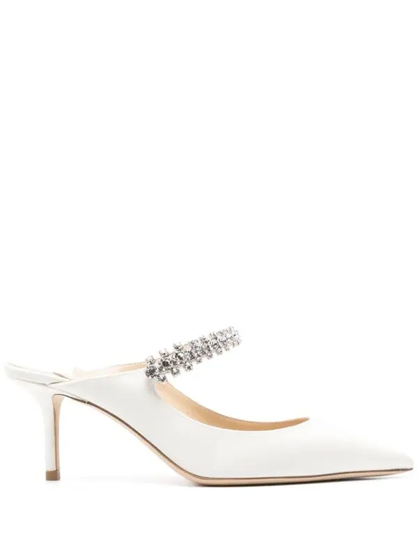 JIMMY CHOO Bing 65mm Mules - White