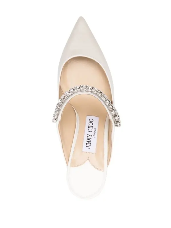 JIMMY CHOO Bing 65mm Mules - White
