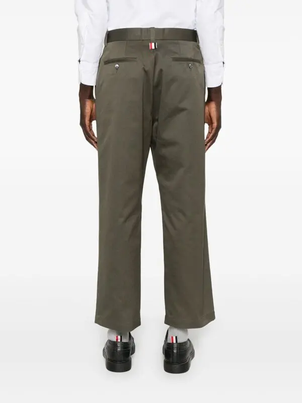 Thom Browne Rwb-stripe Straight-leg Trousers