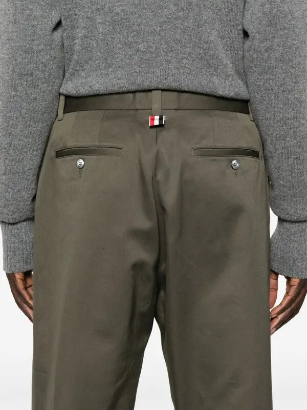 Thom Browne Rwb-stripe Straight-leg Trousers