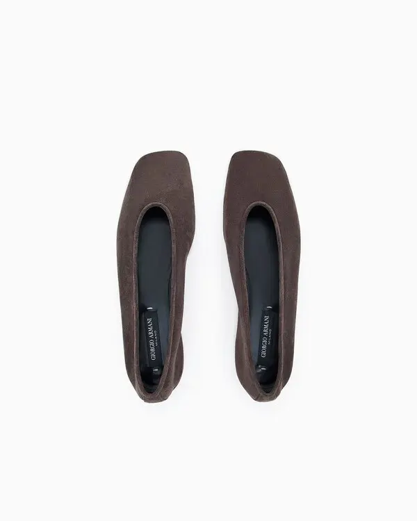 Giorgio Armani Suede Ballerinas