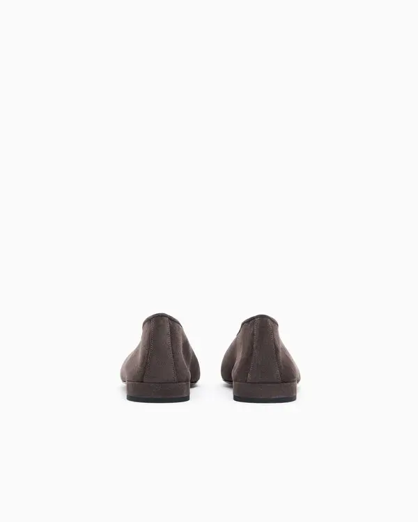 Giorgio Armani Suede Ballerinas