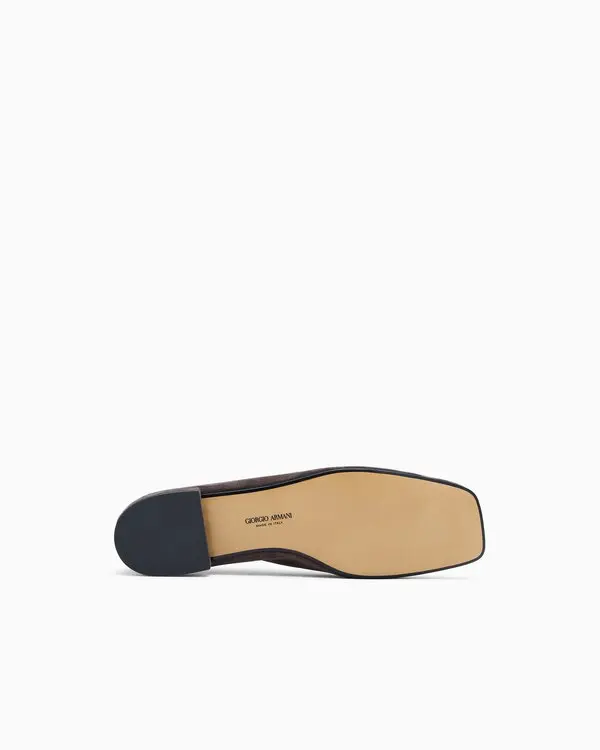 Giorgio Armani Suede Ballerinas