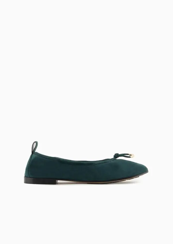 Giorgio Armani Suede Ballerinas