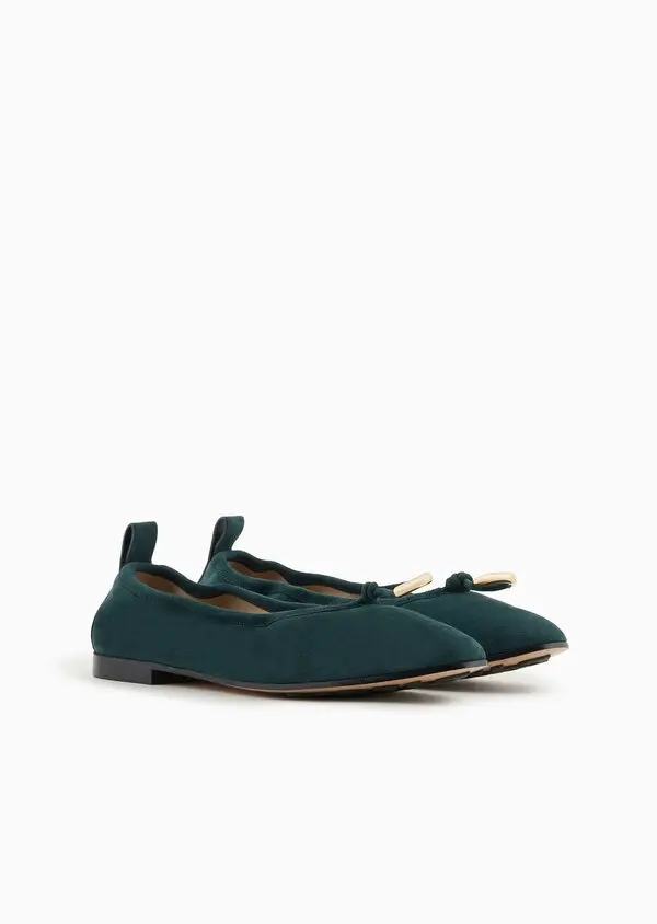 Giorgio Armani Suede Ballerinas
