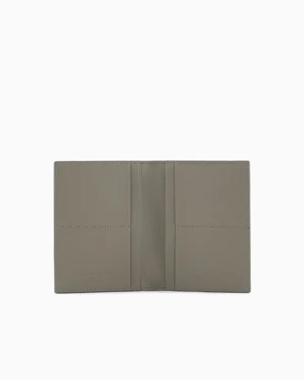 Giorgio Armani Nappa Leather Bifold Passport Holder