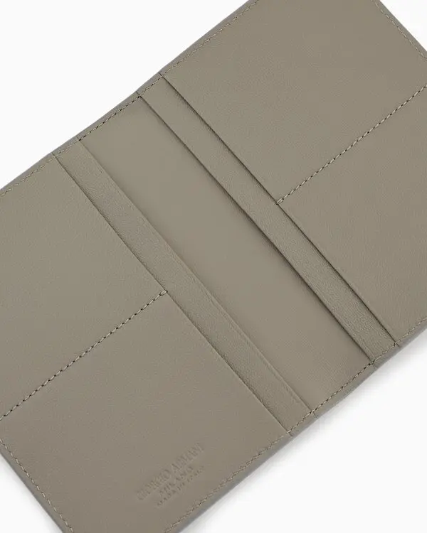 Giorgio Armani Nappa Leather Bifold Passport Holder