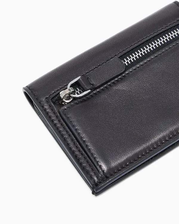 Giorgio Armani Nappa-leather Bifold Wallet - Black