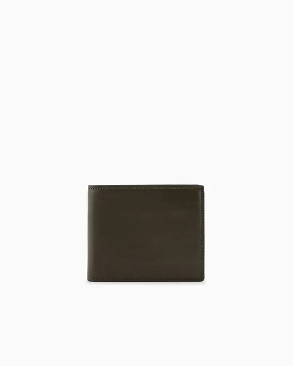 Giorgio Armani Nappa-leather Bifold Wallet - Green