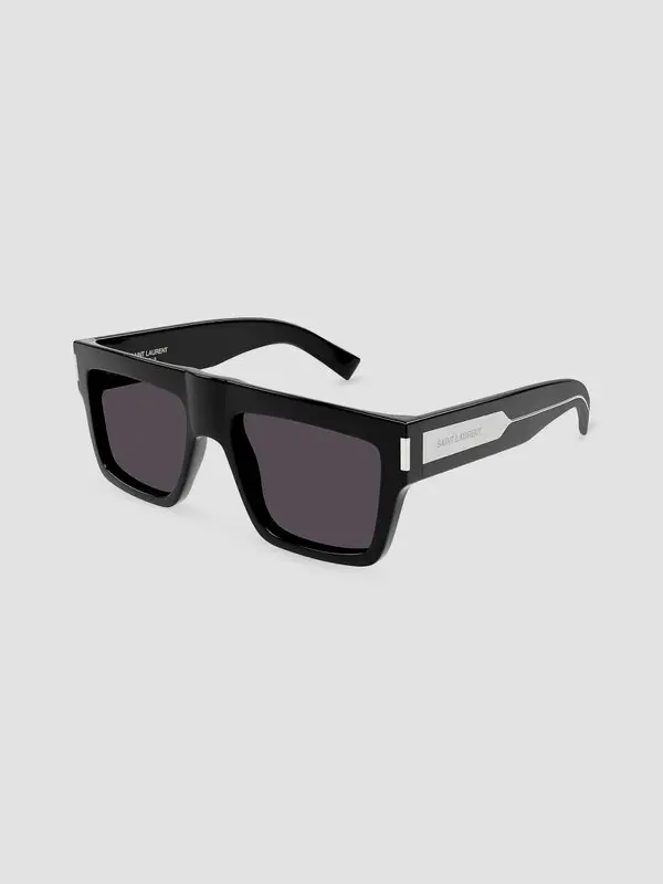 Saint Laurent Naked Wirecore 55mm Square Sunglasses - Black