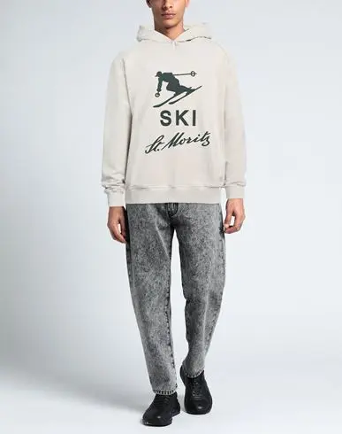 Bally Light Cotton Sweatshirt With Lambskin Accents - Grey