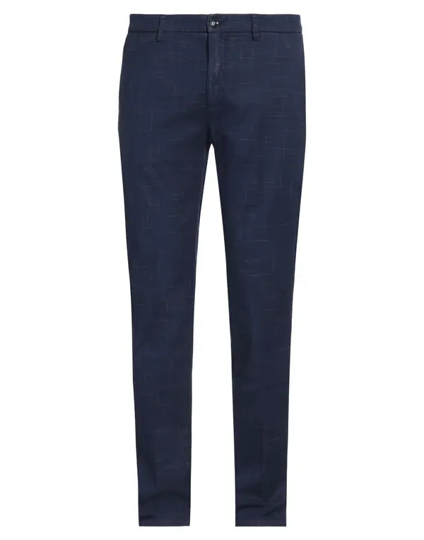 YAN SIMMON Pants Size Cotton, Linen, Polyester, Elastane - Navy