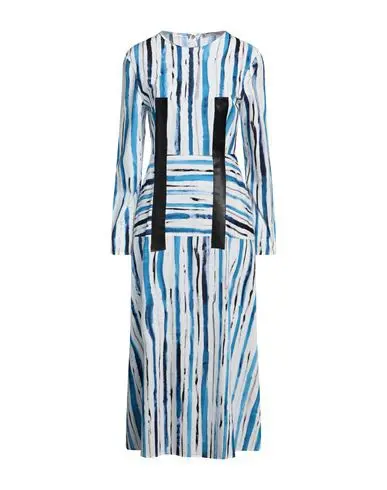 CHRISTOPHER KANE Striped Flared Midi Dress