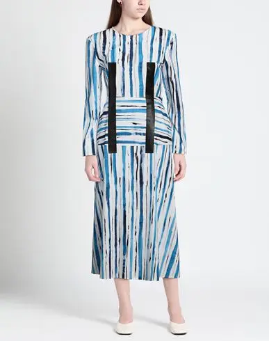 CHRISTOPHER KANE Striped Flared Midi Dress