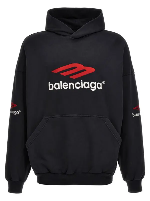 Balenciaga 3b Sports Icon' Hoodie In Black - 33% Off | Editorialist