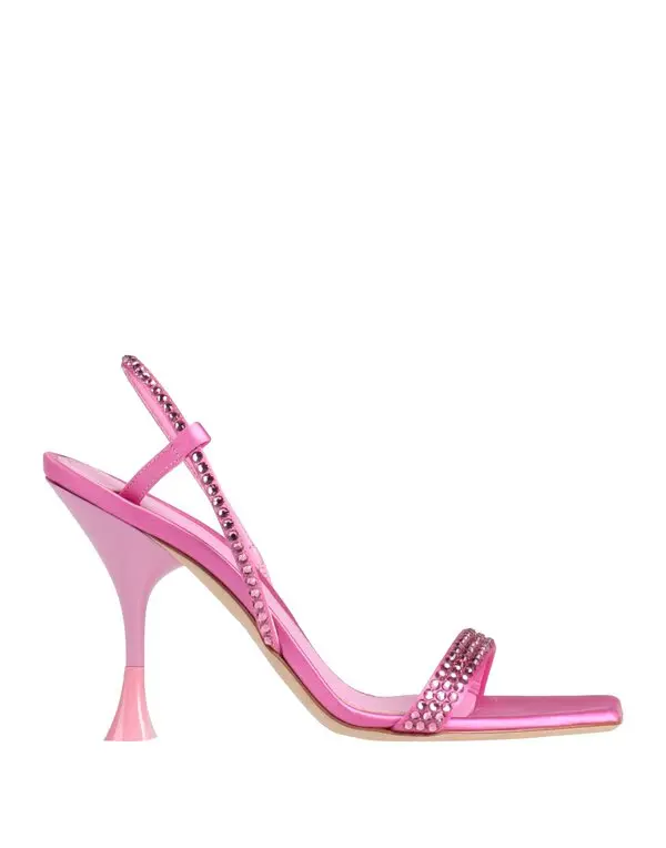 3JUIN Embellished Slingback Sandals - Pink
