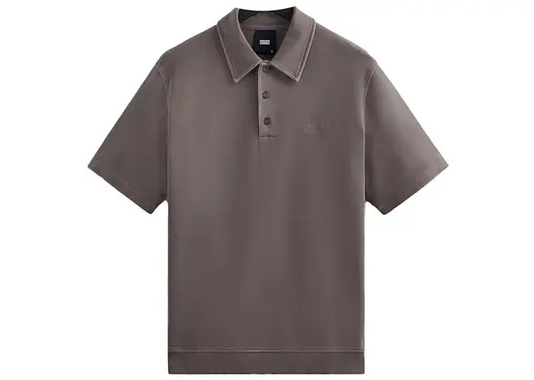 Kith Interlock Graham Polo Shirt - Thunder