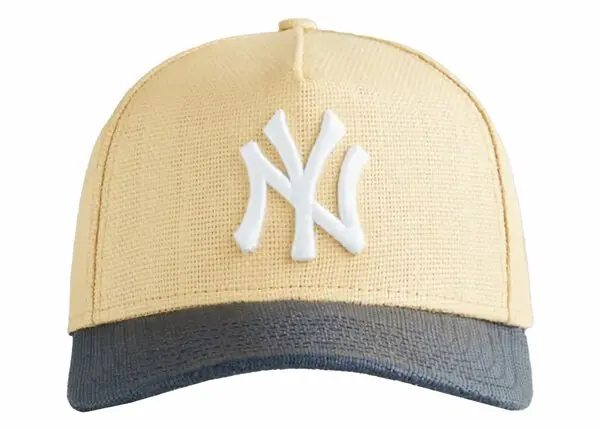 Kith X The New York Yankees Raffia 9forty A-frame Snapback - Sandrift