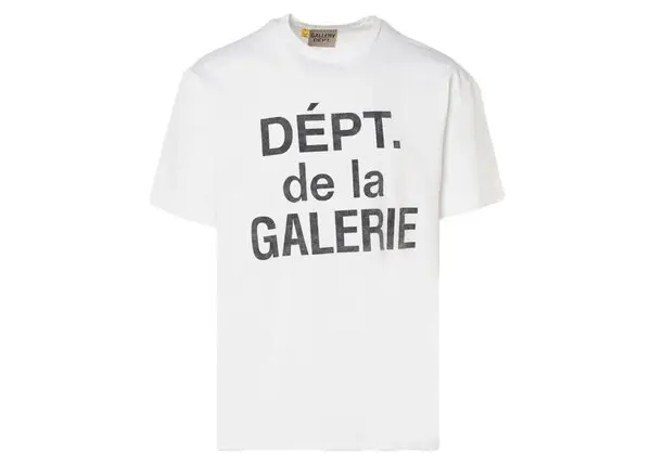 GALLERY DEPT. Dept De La Galerie Classic Tee Shirt - White