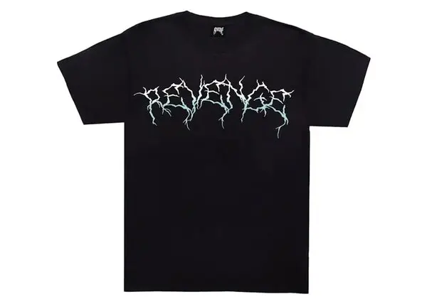 REVENGE Gradient Lightning Tee Shirt - Black