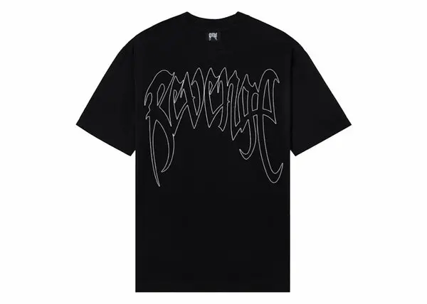 REVENGE Outline Tee Shirt - Black