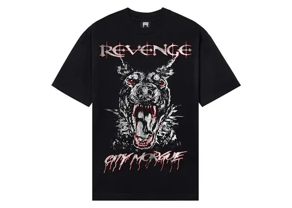 REVENGE X City Morgue Hound Tee Shirt - Black