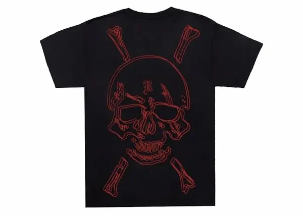 REVENGE X Zillakami Crossbone Arch Tee Shirt - Black