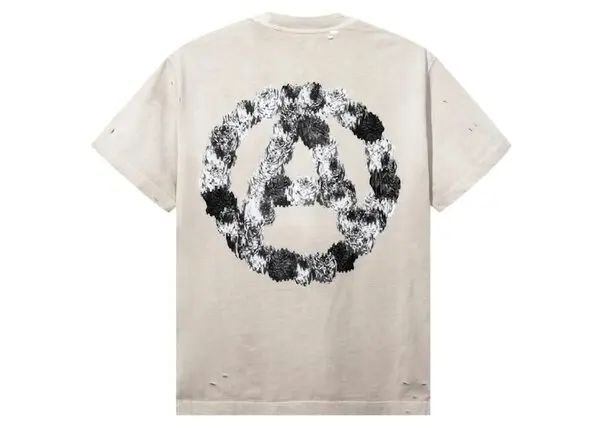 REVENGE X Kosuke Kawamura Flower Anarchy Treated Tee Shirt - Cement