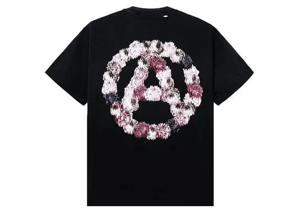 REVENGE X Kosuke Kawamura Flower Anarchy Treated Tee Shirt - Black