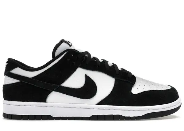 Nike Dunk Low Retro Se Suede Panda Sneakers - White/black