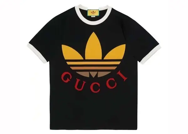 GUCCI 22SS×adidas アディダス フロントロゴ Tシャツ ブラック adidas ( アディダス ) × GUCCI ( グッチ ) コラボ Tシャツ aw22