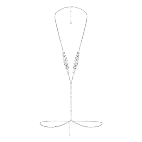 SKIMS X Swarovski V Body Chain - Silver