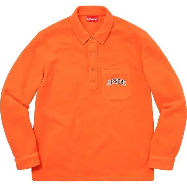 Supreme Polartec Fleece Pullover Shirt - Orange