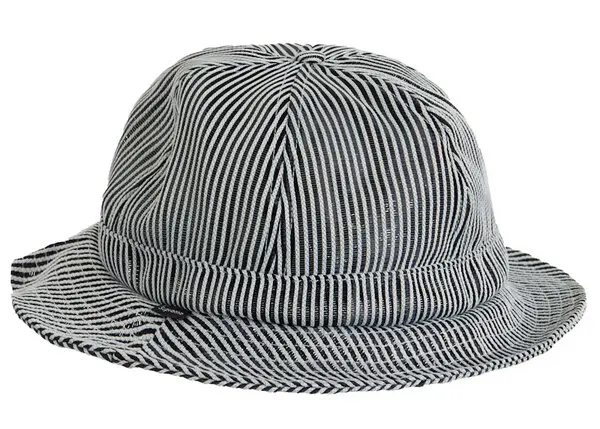 Supreme Stripe Mesh Bell Hat - Black