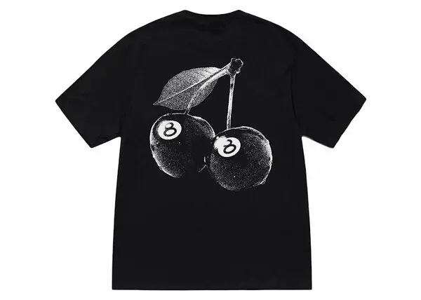 StÜssy Cherries Tee Shirt - Black