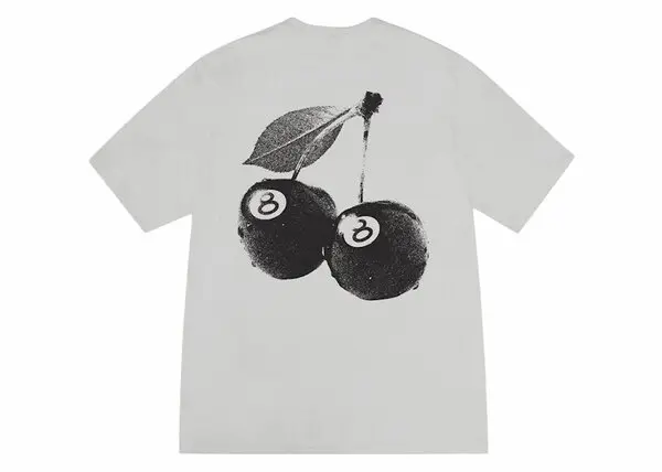 StÜssy Cherries Tee Shirt - Fog